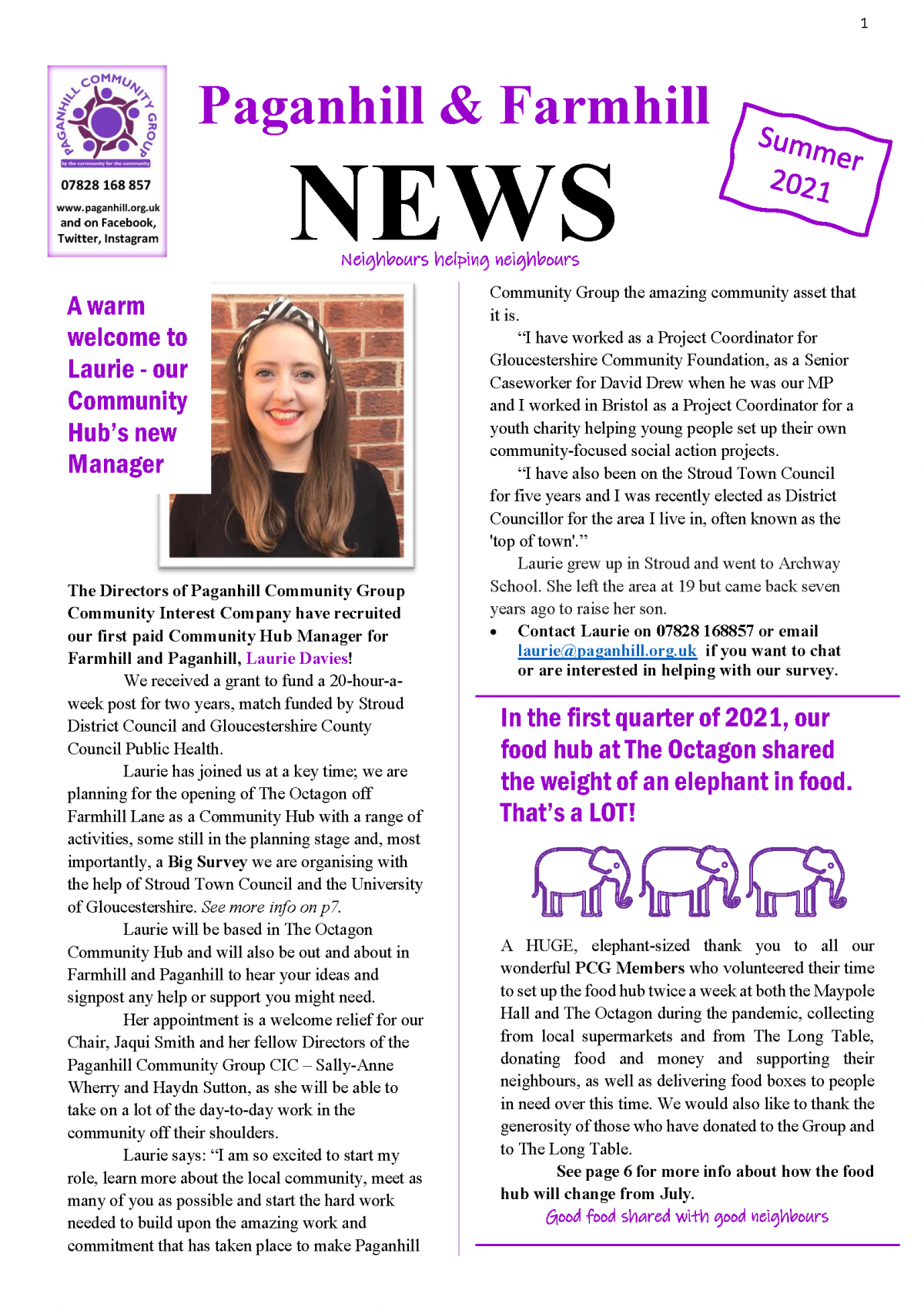 Latest newsletter – Paganhill Community Group